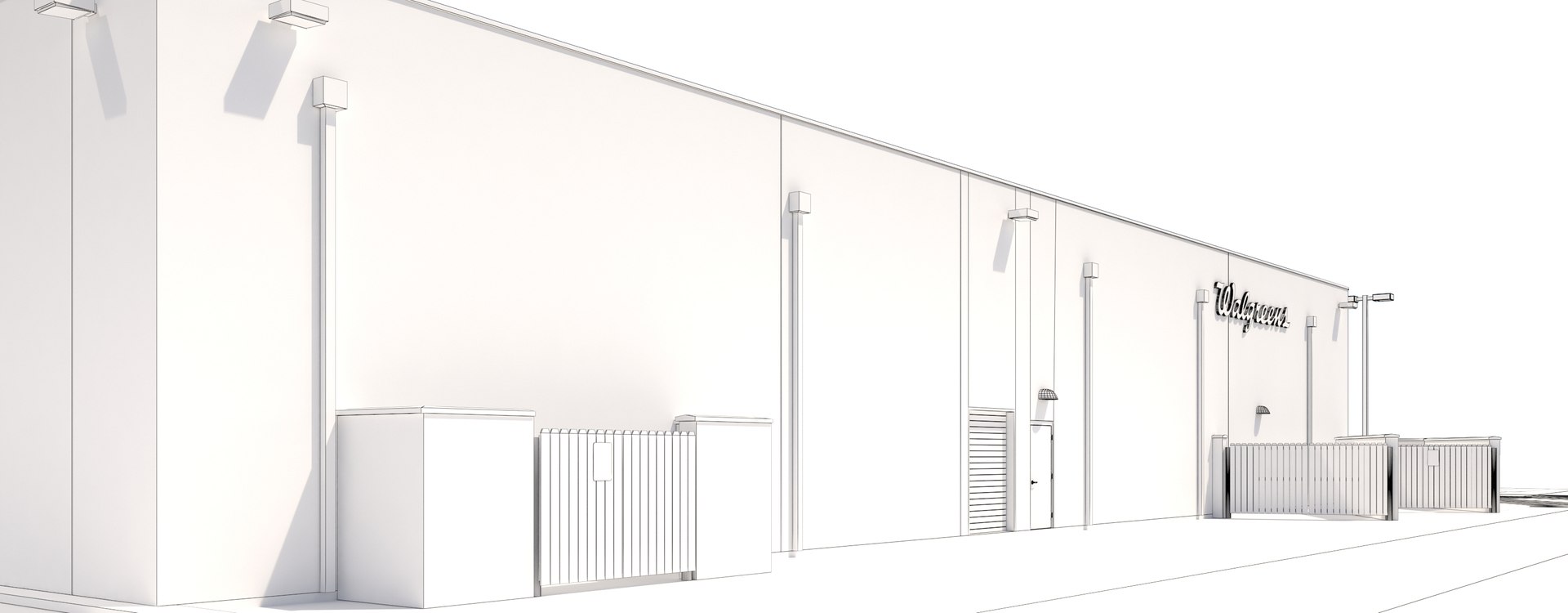 Walgreens building site 3D model - TurboSquid 1238932
