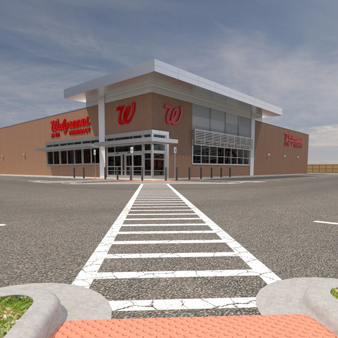 Walgreens Building Site 3D Model - TurboSquid 1238932