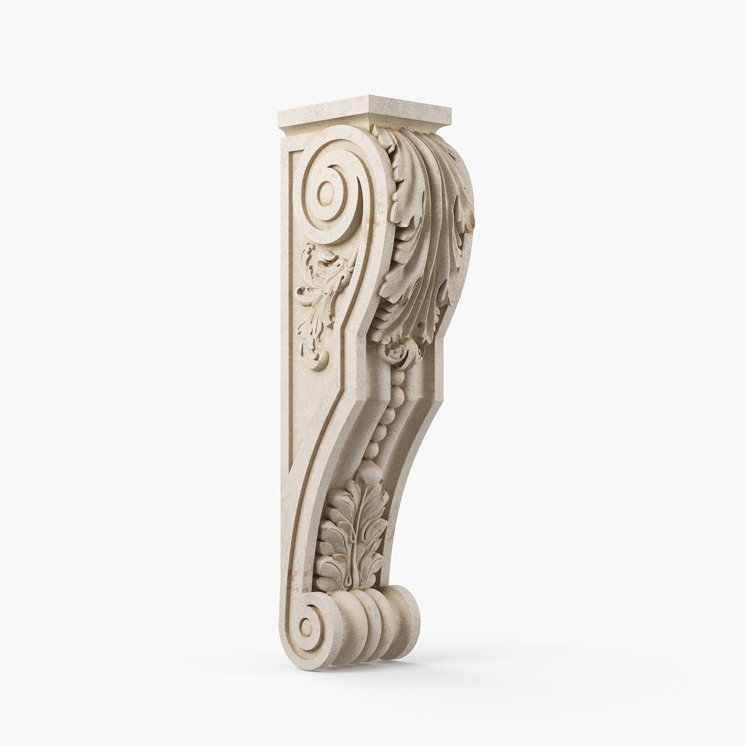 3D Model Of A Classic Corbel 3D Model - TurboSquid 1954470