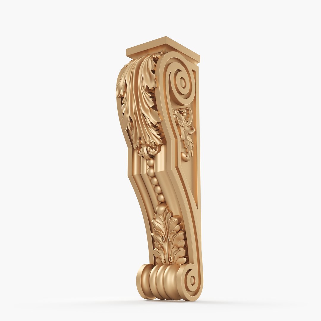 3D Model Of A Classic Corbel 3D Model - TurboSquid 1954470