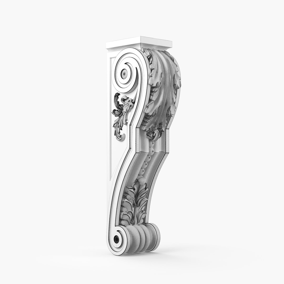 3D Model Of A Classic Corbel 3D Model - TurboSquid 1954470