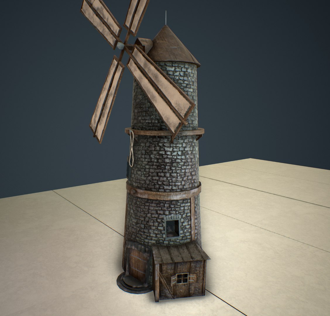 3D Windmill Old Wind Model - TurboSquid 1334557
