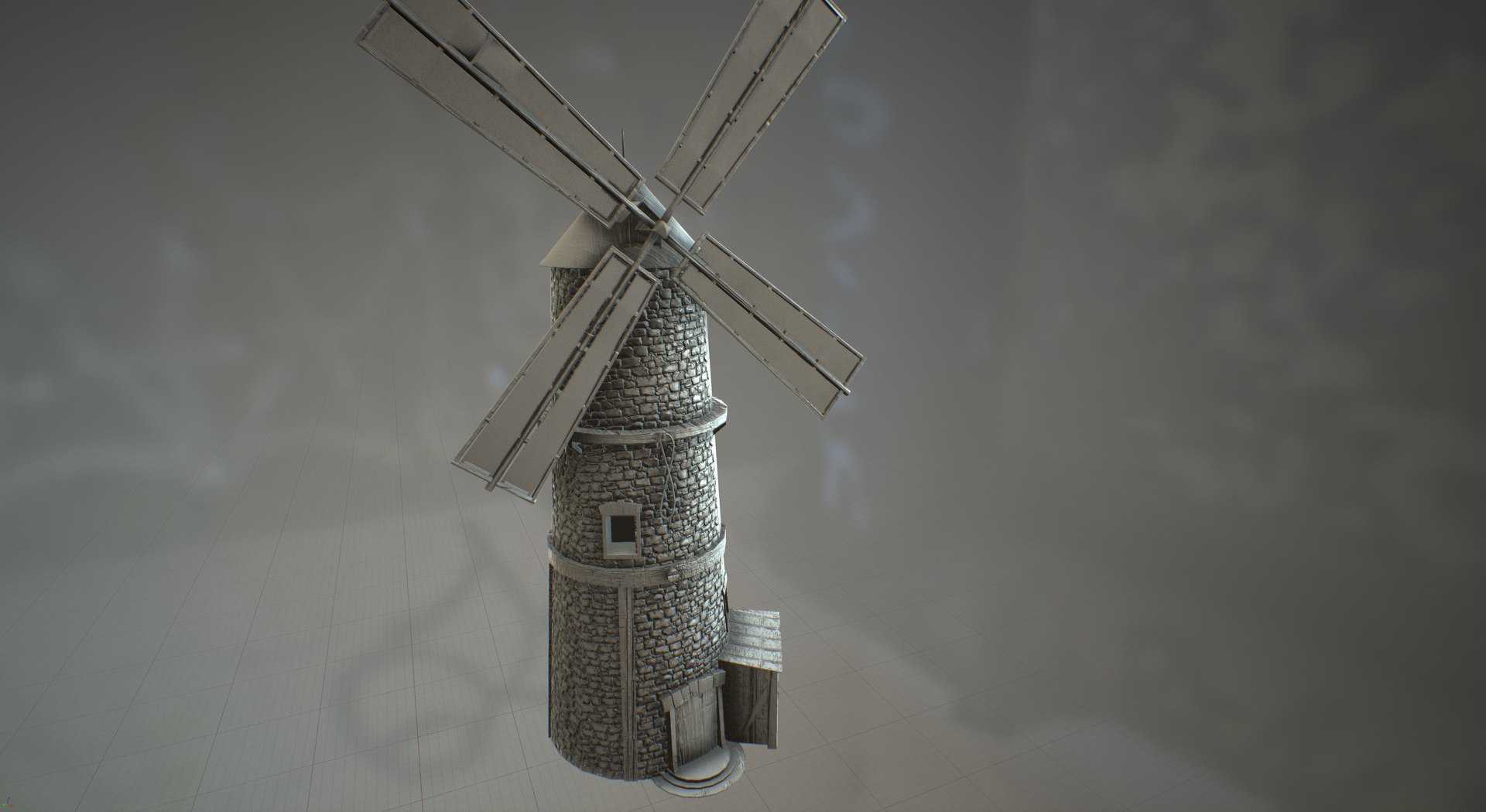3D Windmill Old Wind Model - TurboSquid 1334557