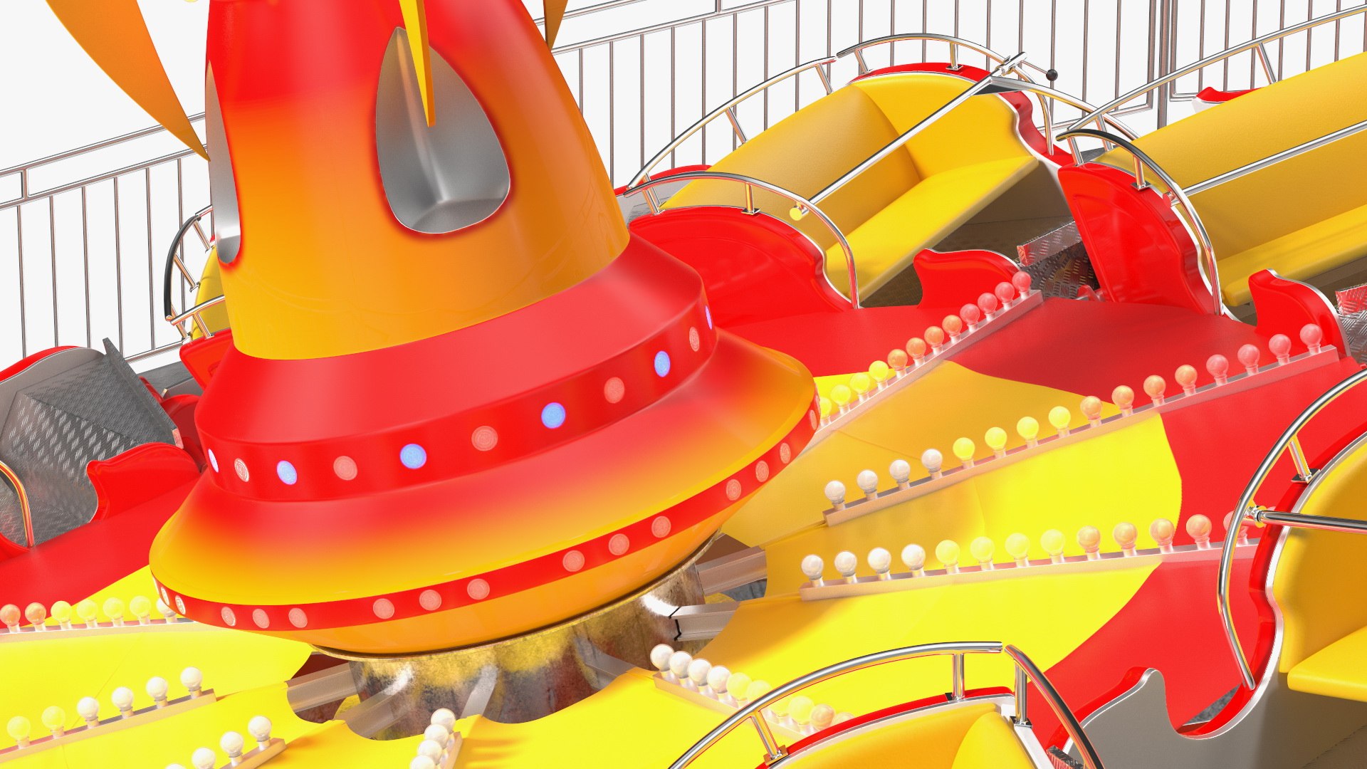 Flat Ride Theme Park Attraction model - TurboSquid 1883194