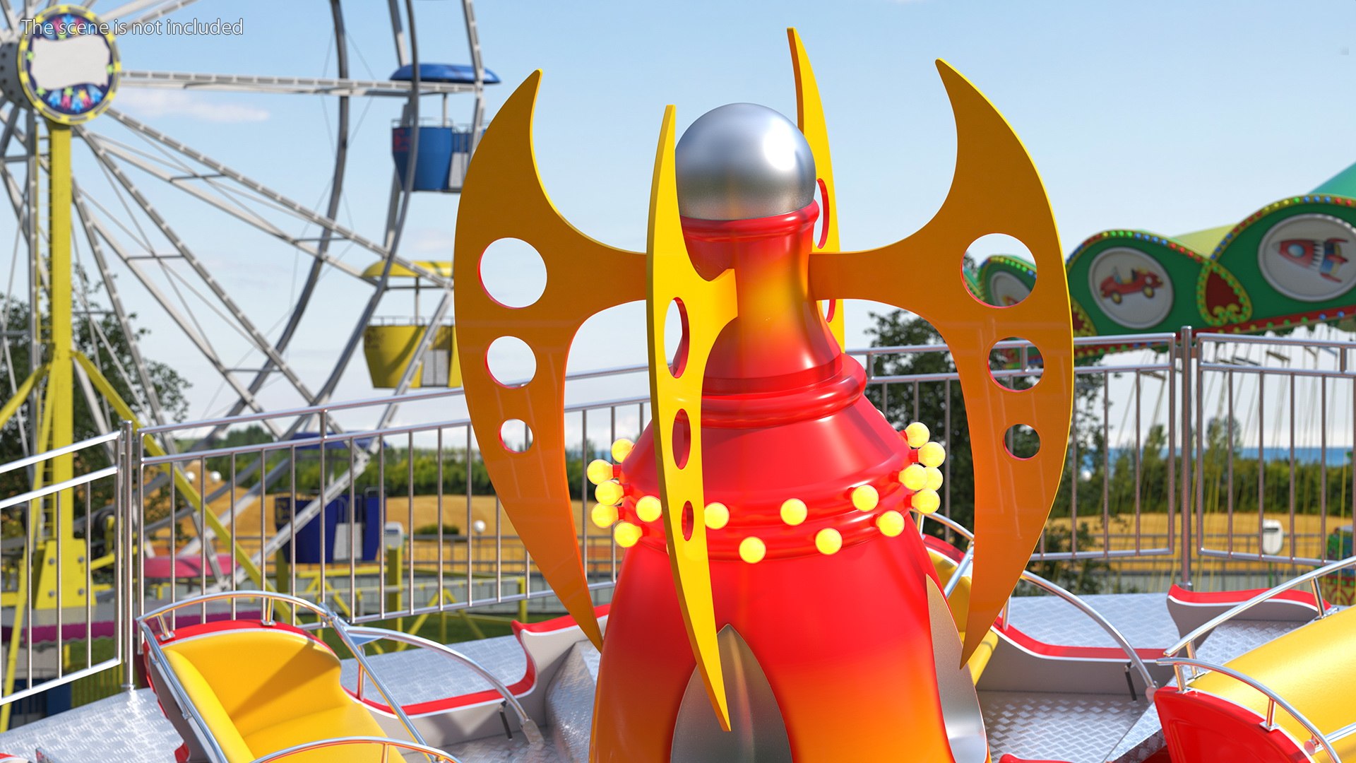 Flat Ride Theme Park Attraction model - TurboSquid 1883194