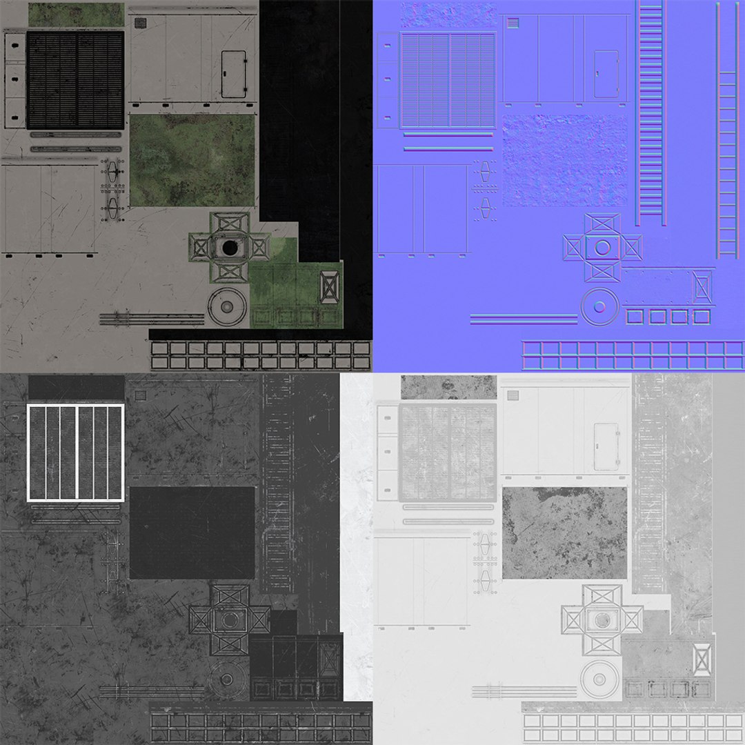 3d Roof Unit Rooftops Model