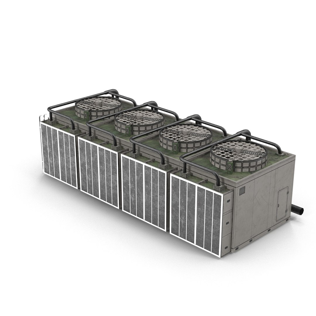 3d Roof Unit Rooftops Model