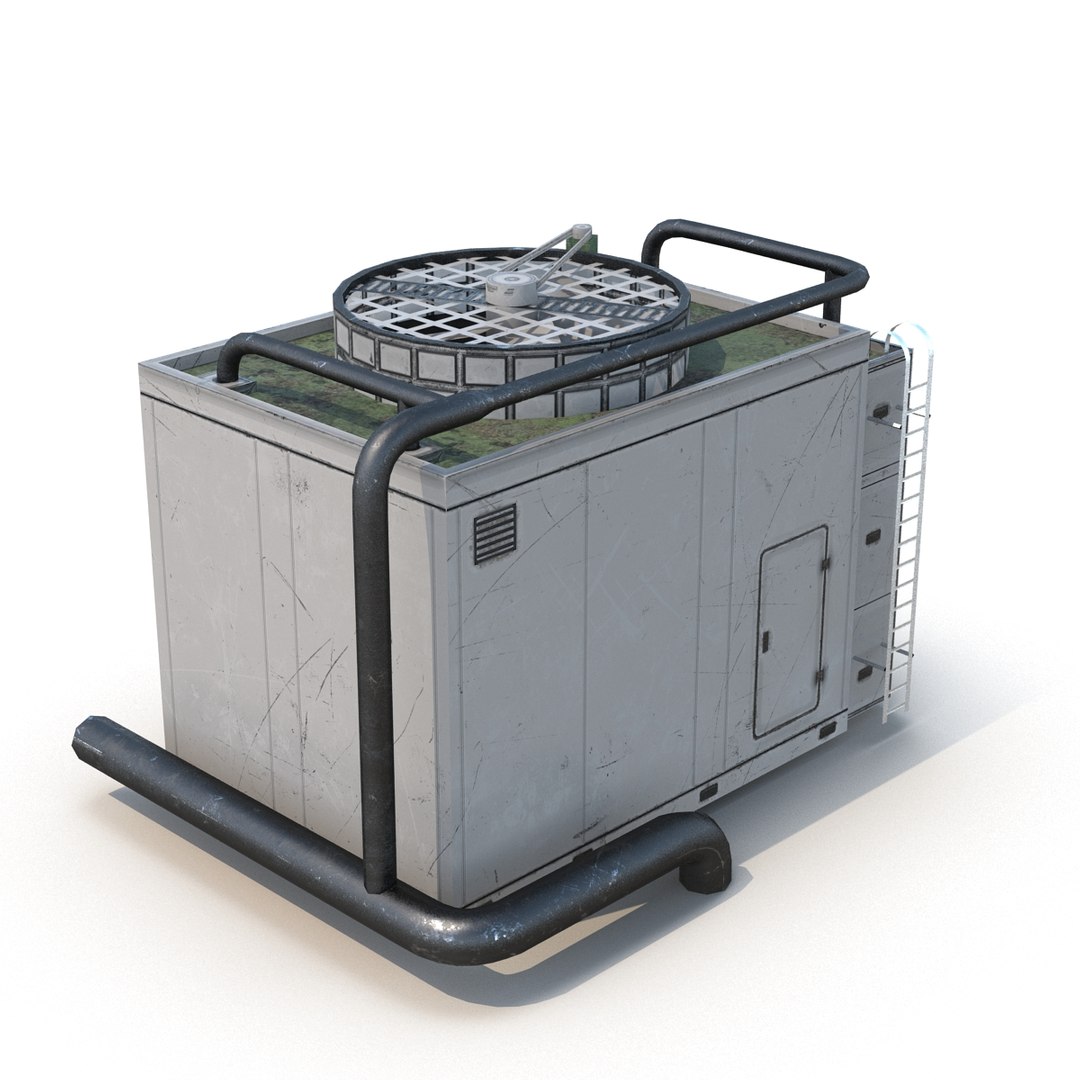 3d Roof Unit Rooftops Model