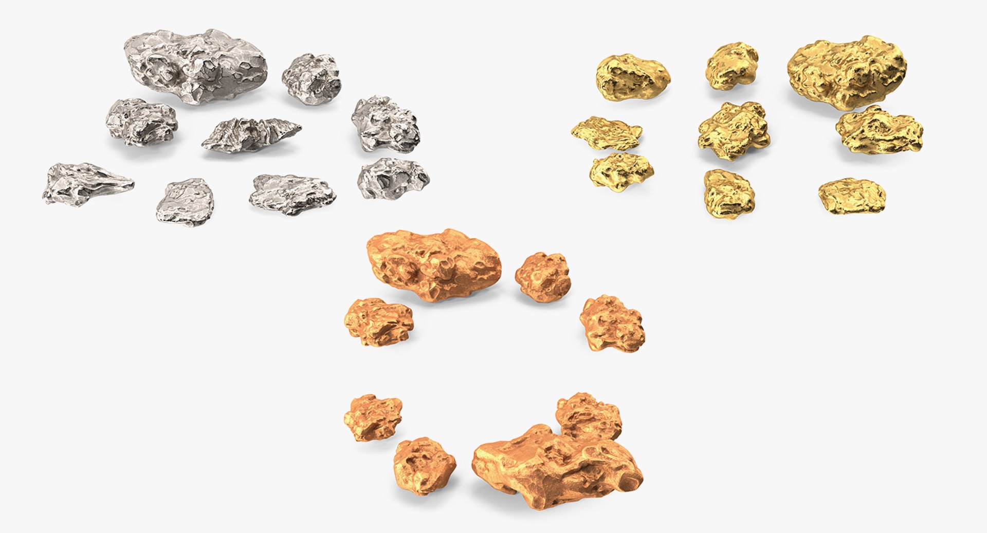 3D Precious Nuggets Collection - TurboSquid 1778449