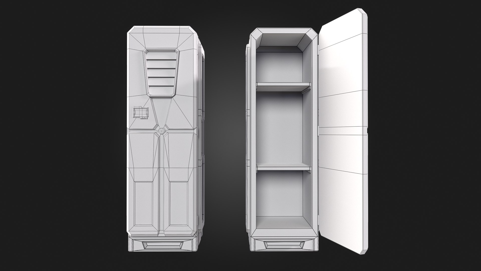 3D Model SCI-FI Locker - TurboSquid 2222737