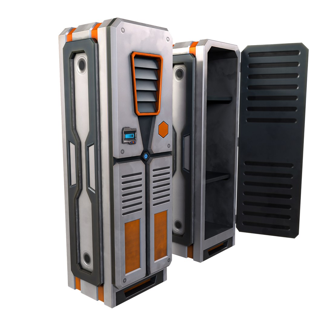 3D Model SCI-FI Locker - TurboSquid 2222737