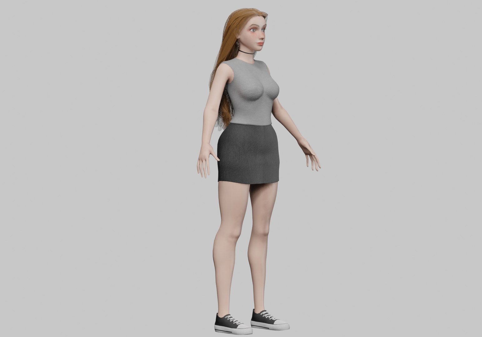3D Cute Standard Woman V33281 - TurboSquid 2267164