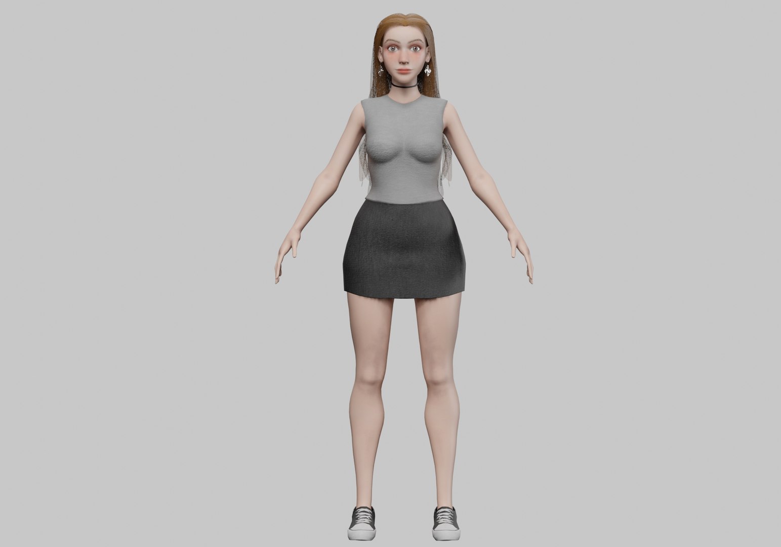 3D Cute Standard Woman V33281 - TurboSquid 2267164