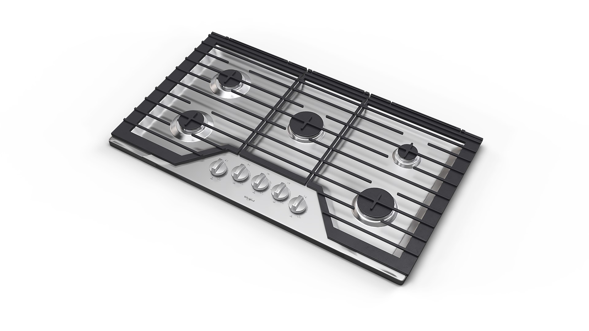 Whirlpool Gas Cooktop WCG55US6HS 3D Model - TurboSquid 2229609