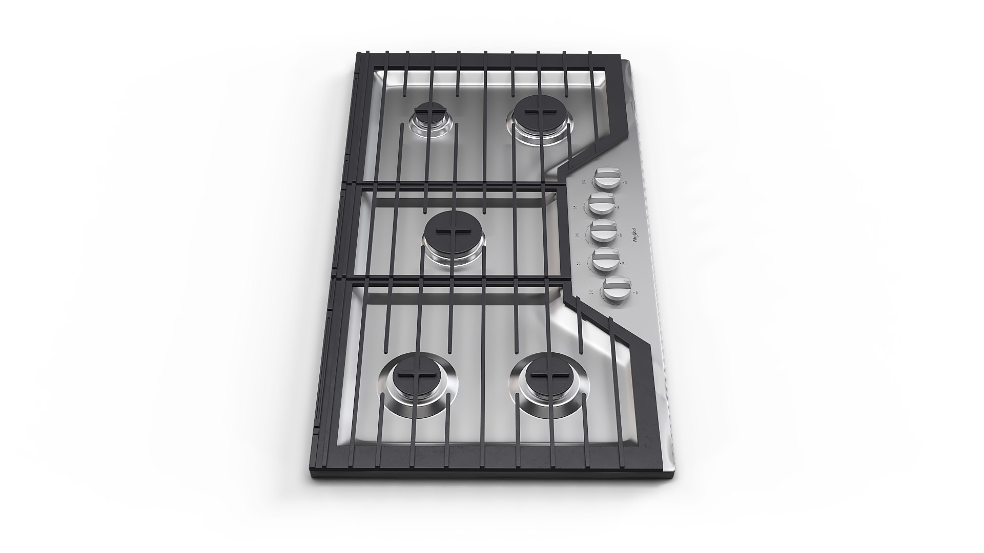 Whirlpool Gas Cooktop WCG55US6HS 3D Model - TurboSquid 2229609