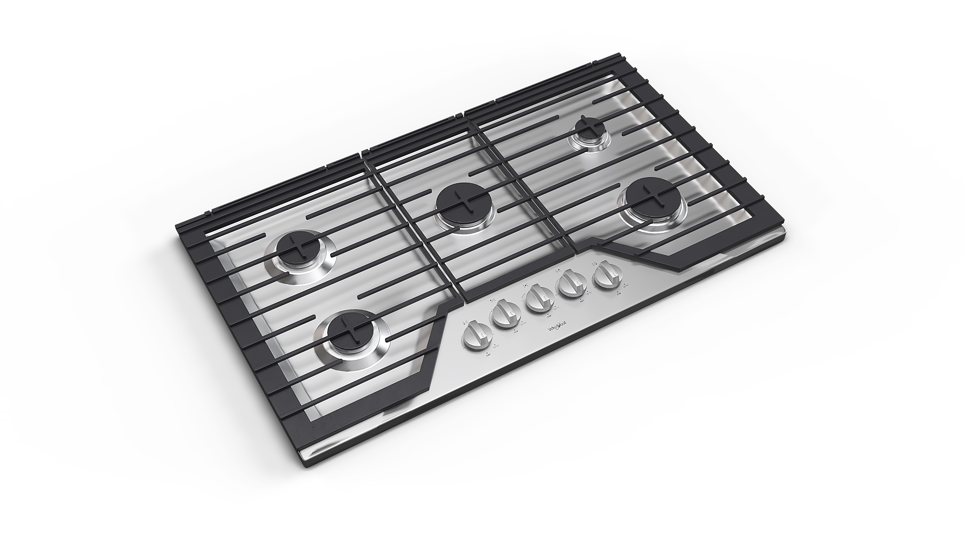 Whirlpool Gas Cooktop WCG55US6HS 3D Model - TurboSquid 2229609
