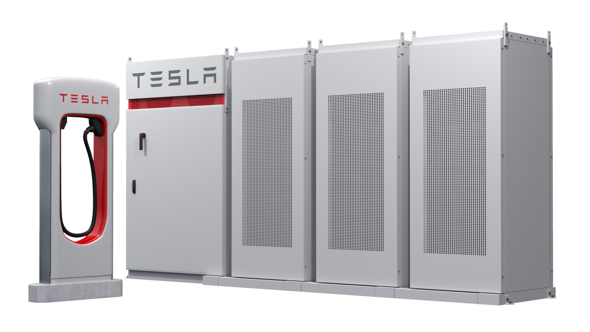 Tesla Storage System And Charger 3D - TurboSquid 2172450