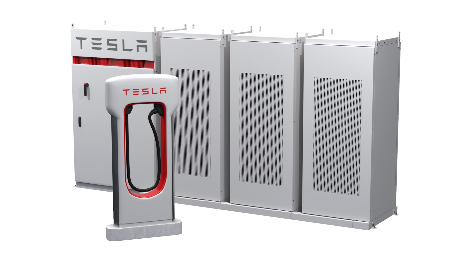 Tesla Storage System And Charger 3D - TurboSquid 2172450