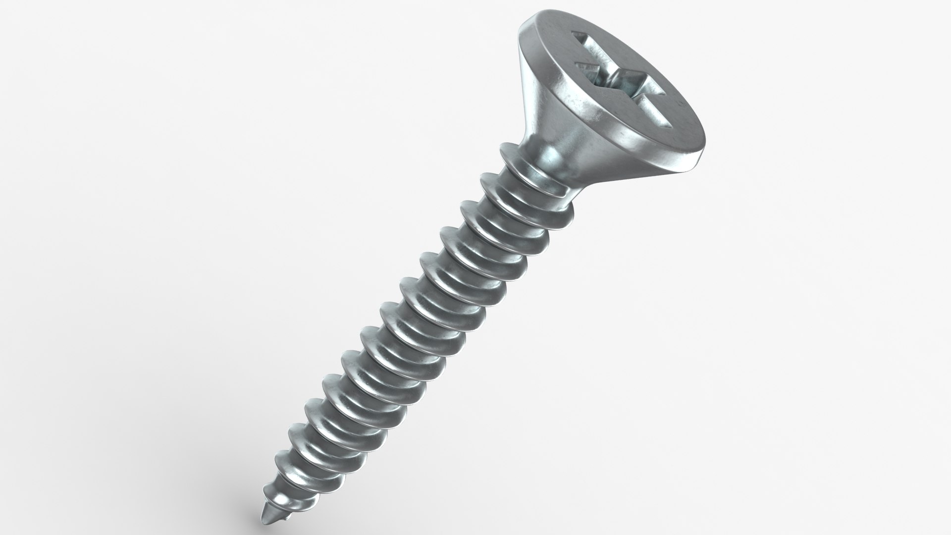 Flat Head Screw Set 3D Model - TurboSquid 1588112