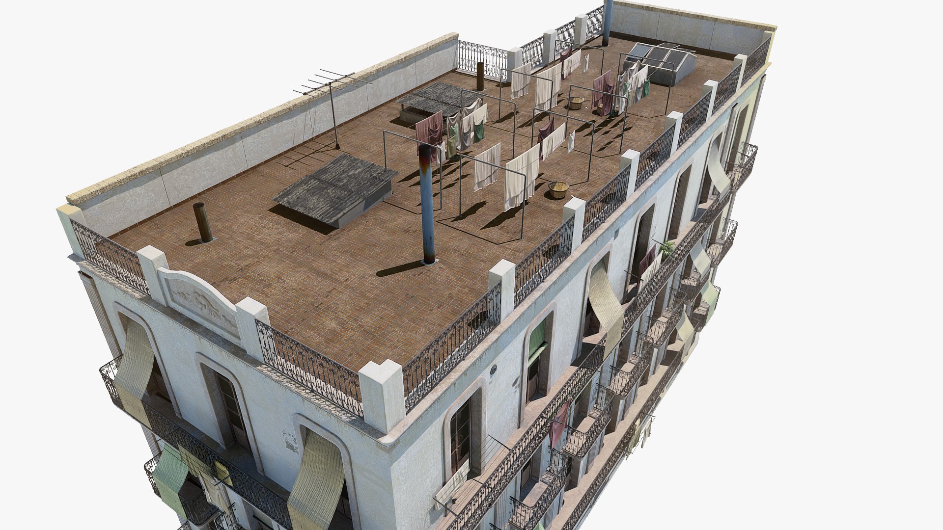 3D Bisbe Pol 57 Bldg Spain 79-44B Model - TurboSquid 2322616