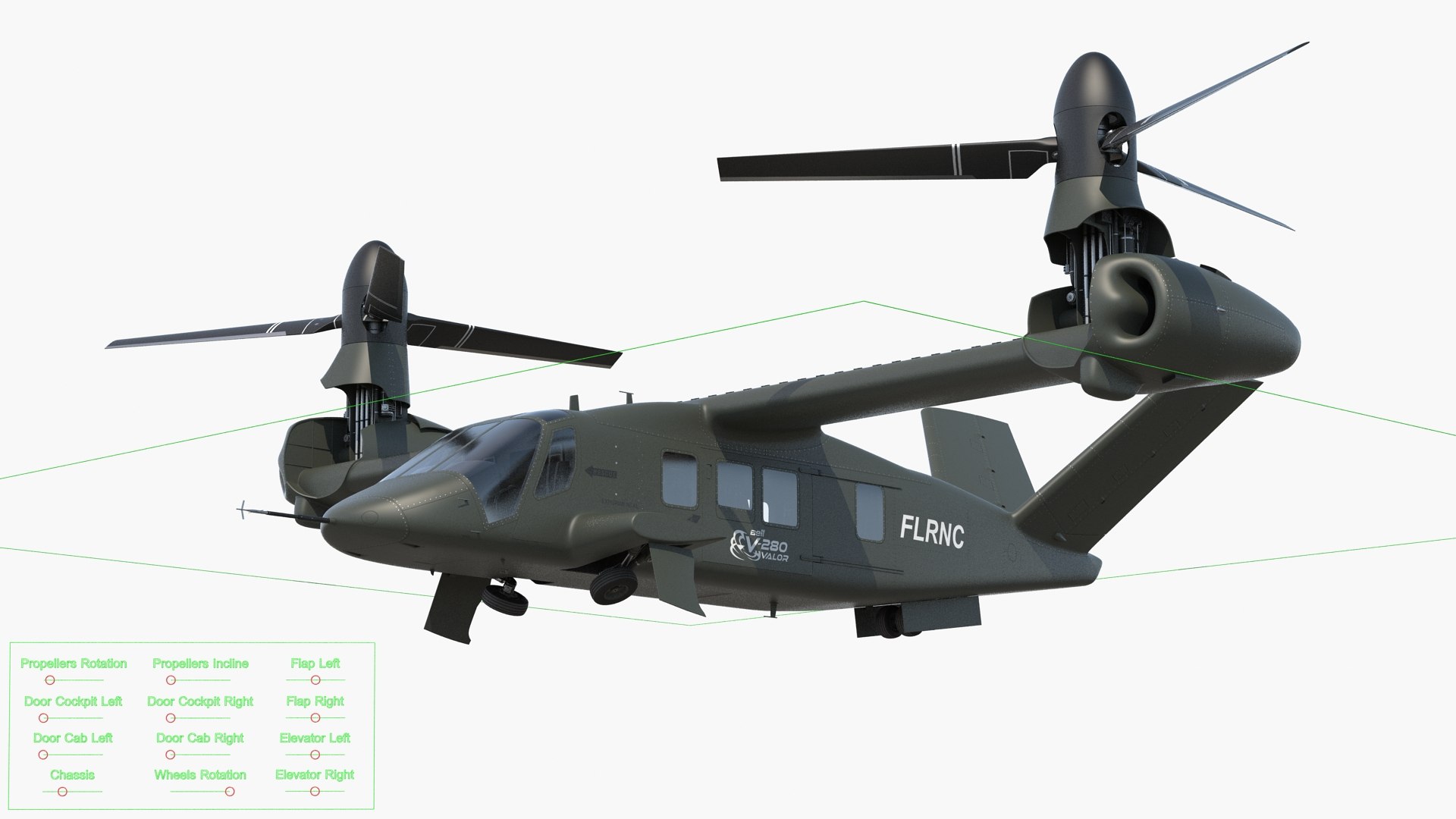 Bell V-280 Valor Tiltrotor 3D Model - TurboSquid 1495438