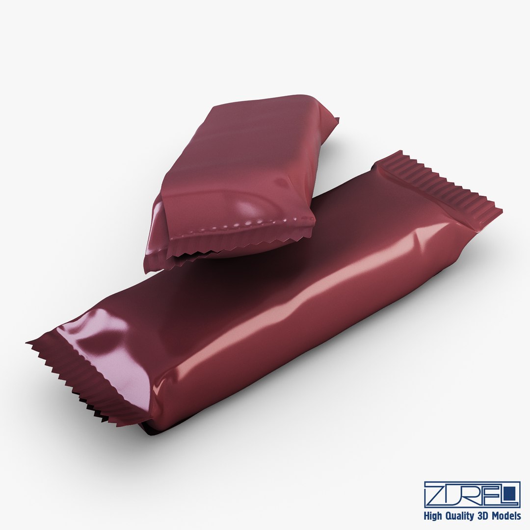 3d Model Candy Wrapper V 4