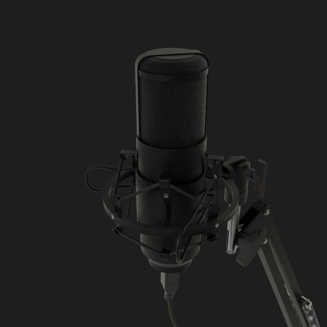 Studio Microphone 3D Model - TurboSquid 2294611