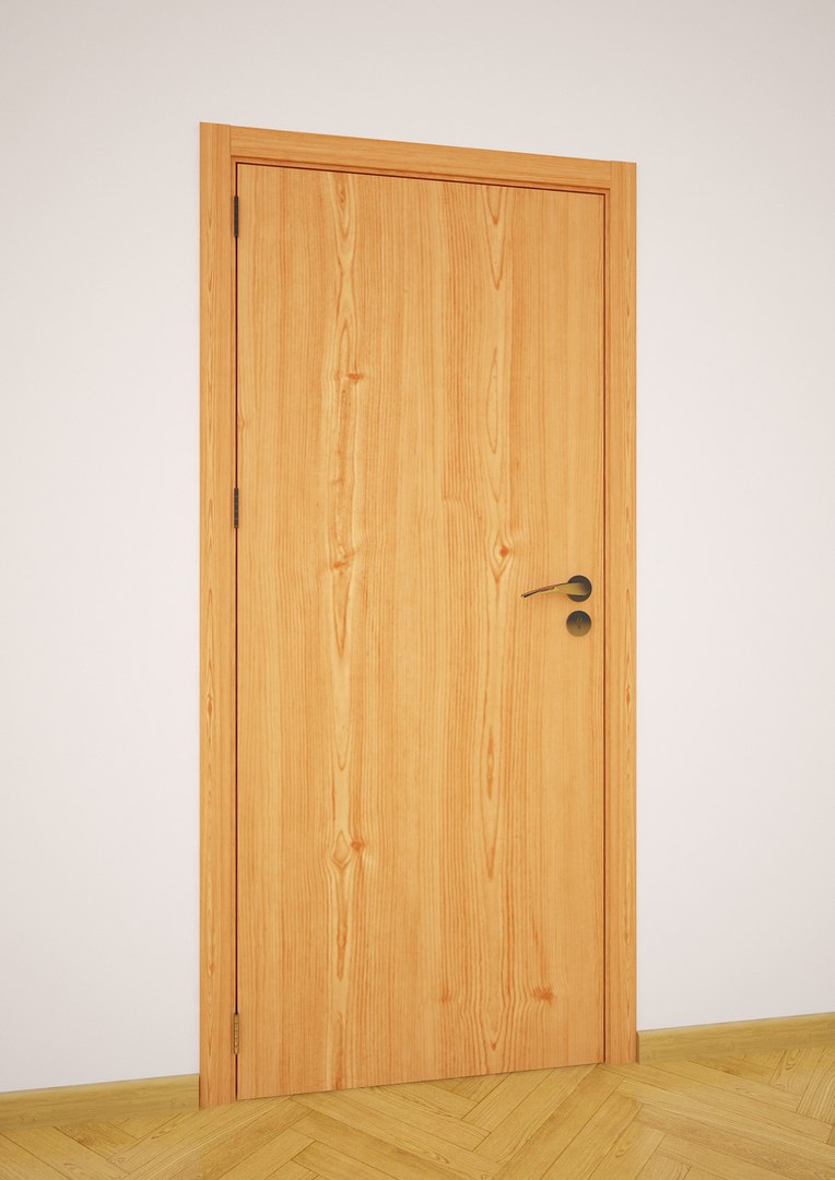 3D Sample Interior Wood Door Model - TurboSquid 1154651