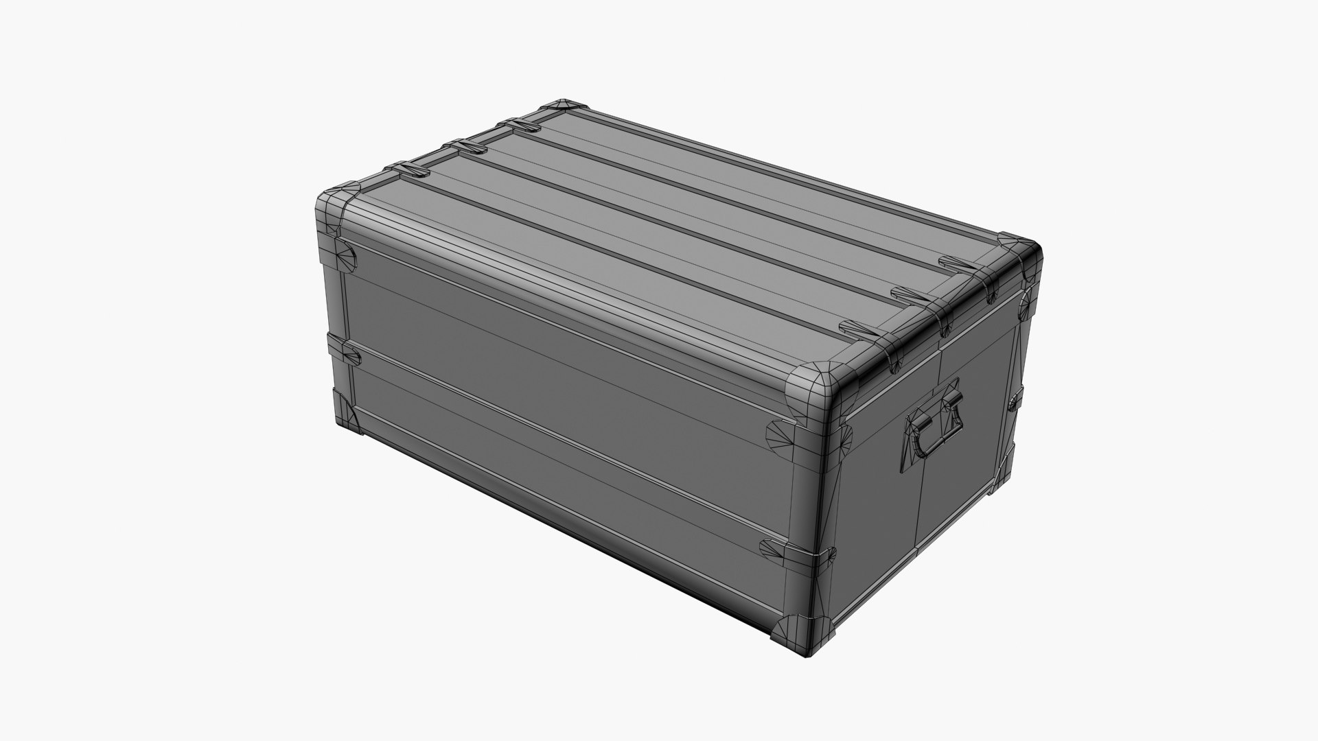 3D Vintage Trunk Model - TurboSquid 1946319