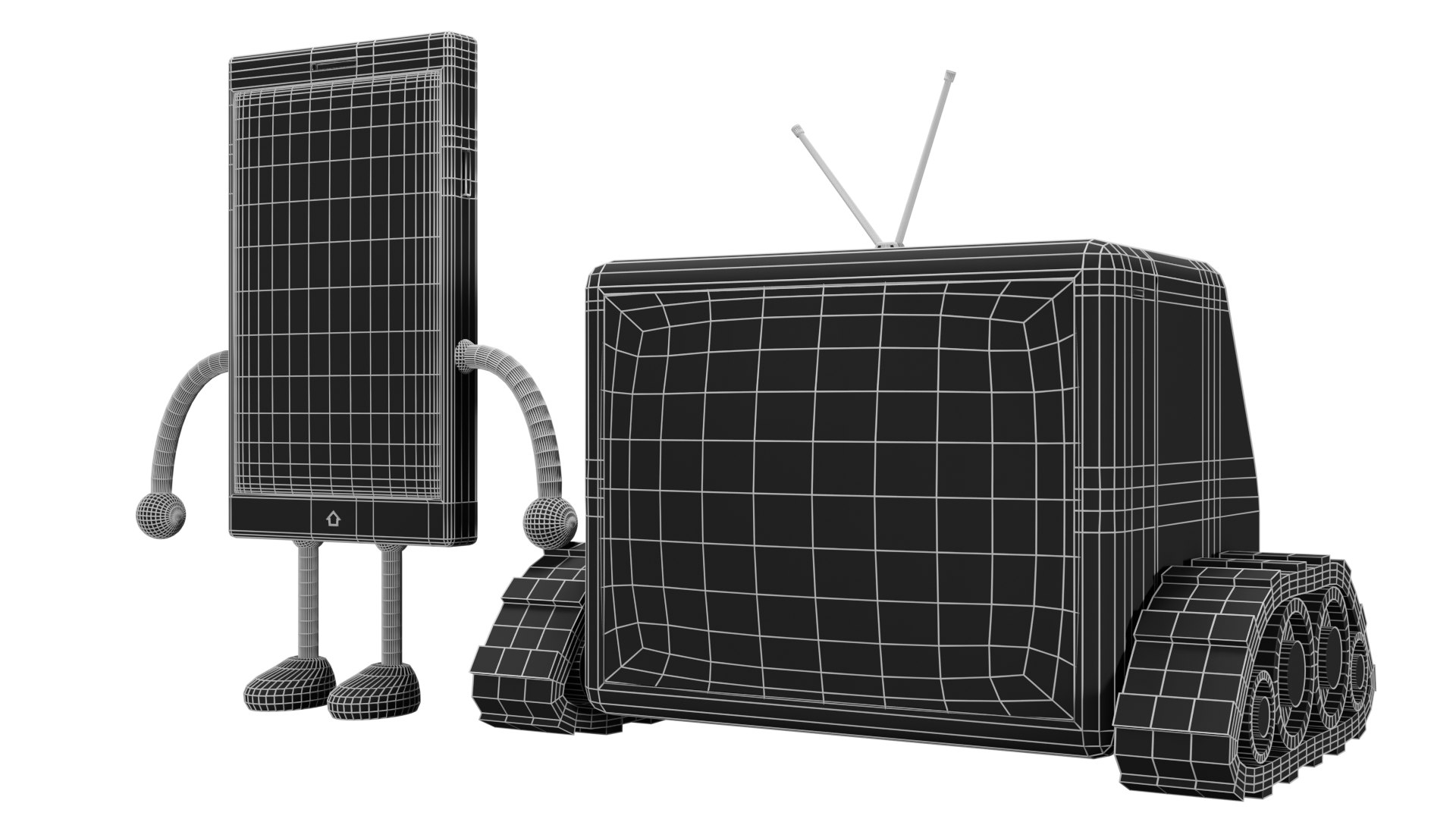 3D Model Robot Tv - TurboSquid 1684379