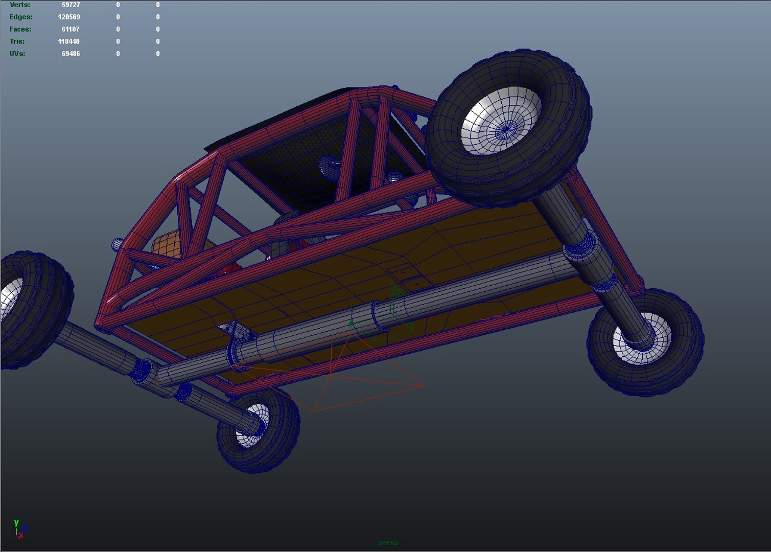 3d buggy car model