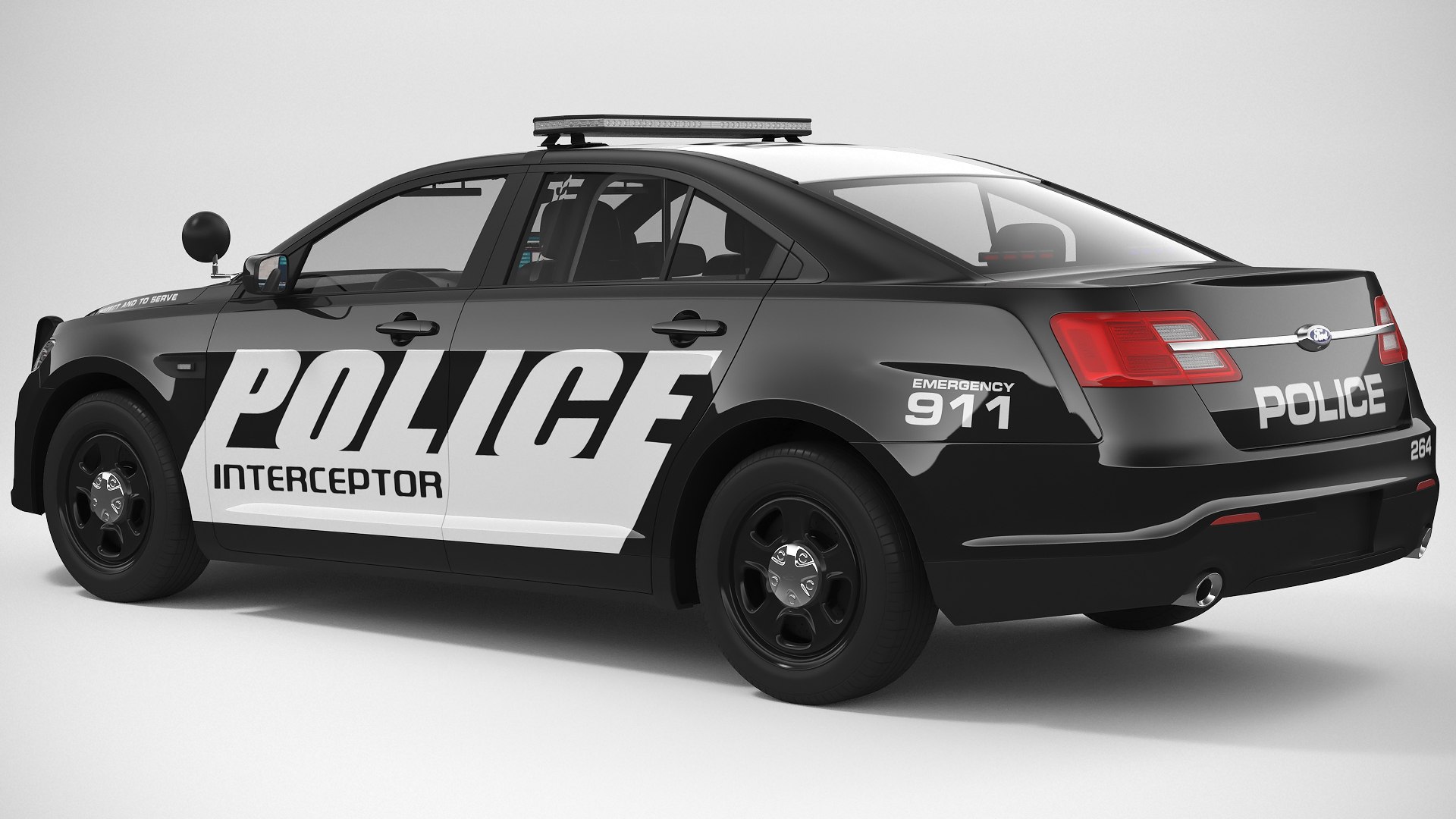 3D Model Ford Taurus 2019 Police - TurboSquid 1878904