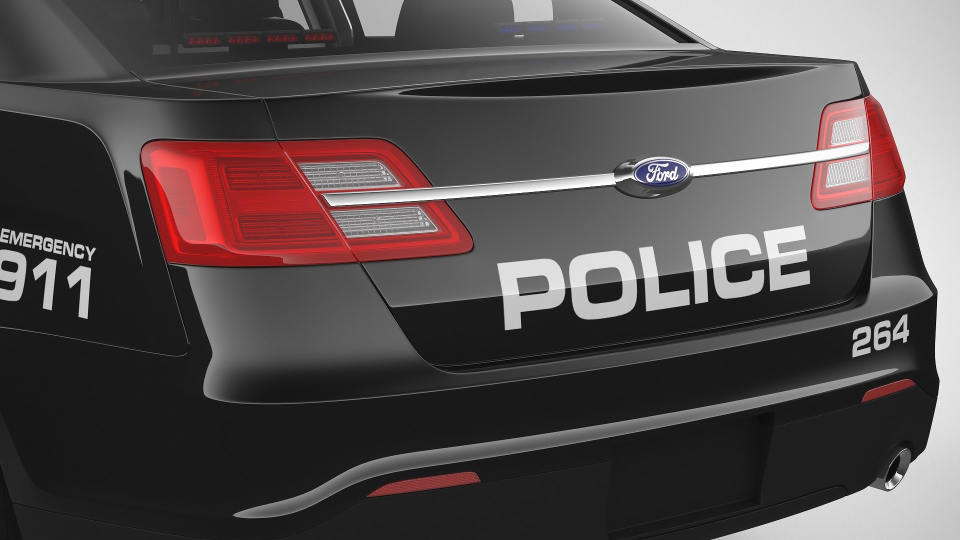 3D Model Ford Taurus 2019 Police - TurboSquid 1878904