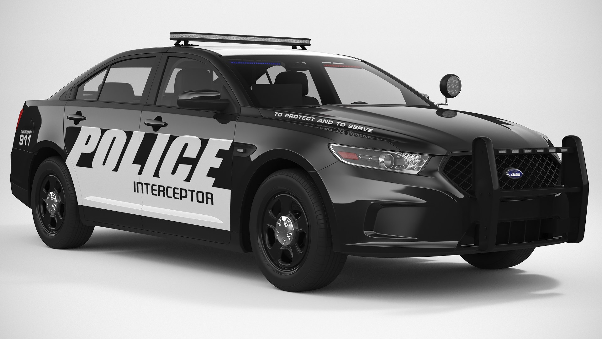 3D Model Ford Taurus 2019 Police - TurboSquid 1878904