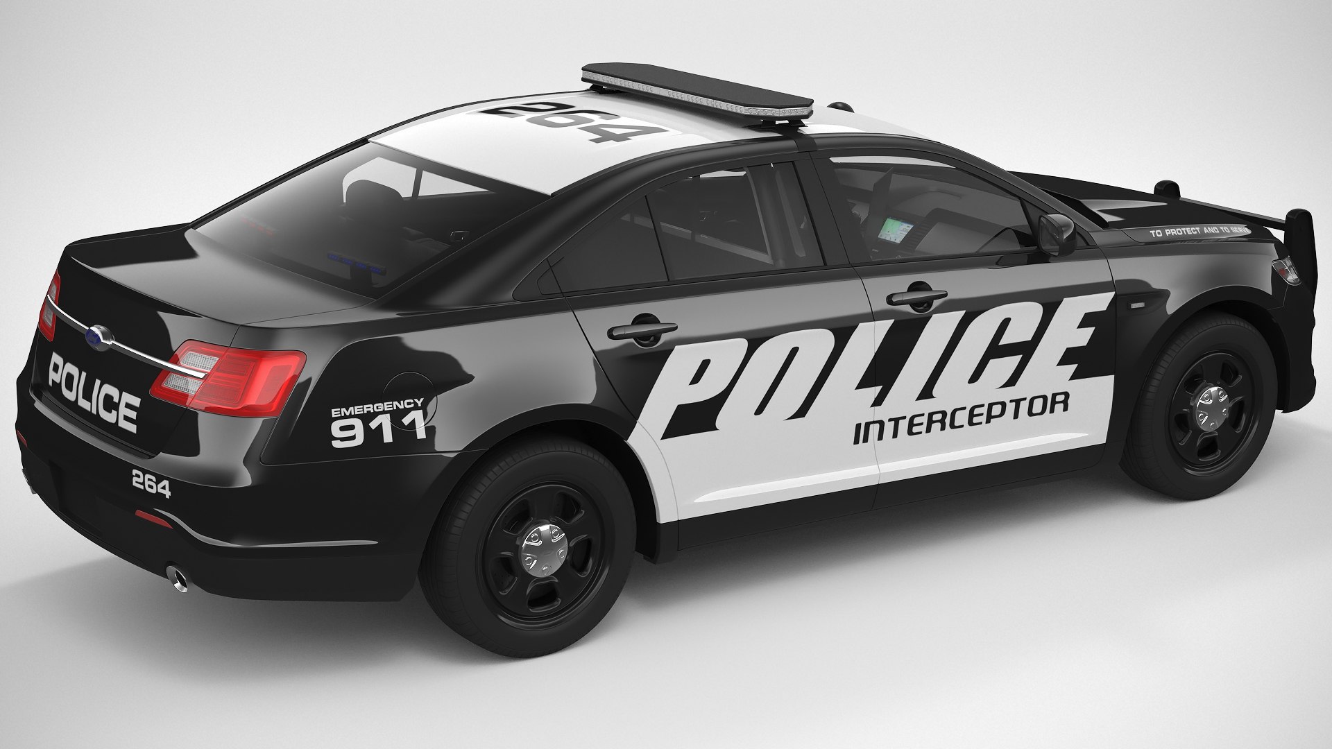 3D Model Ford Taurus 2019 Police - TurboSquid 1878904