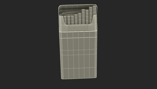 modelo 3d Paquete abierto de cigarrillos Super Slim Gold - TurboSquid ...