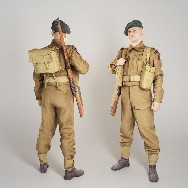 modelo 3d Soldado británico con pistola 289 - TurboSquid 1722694