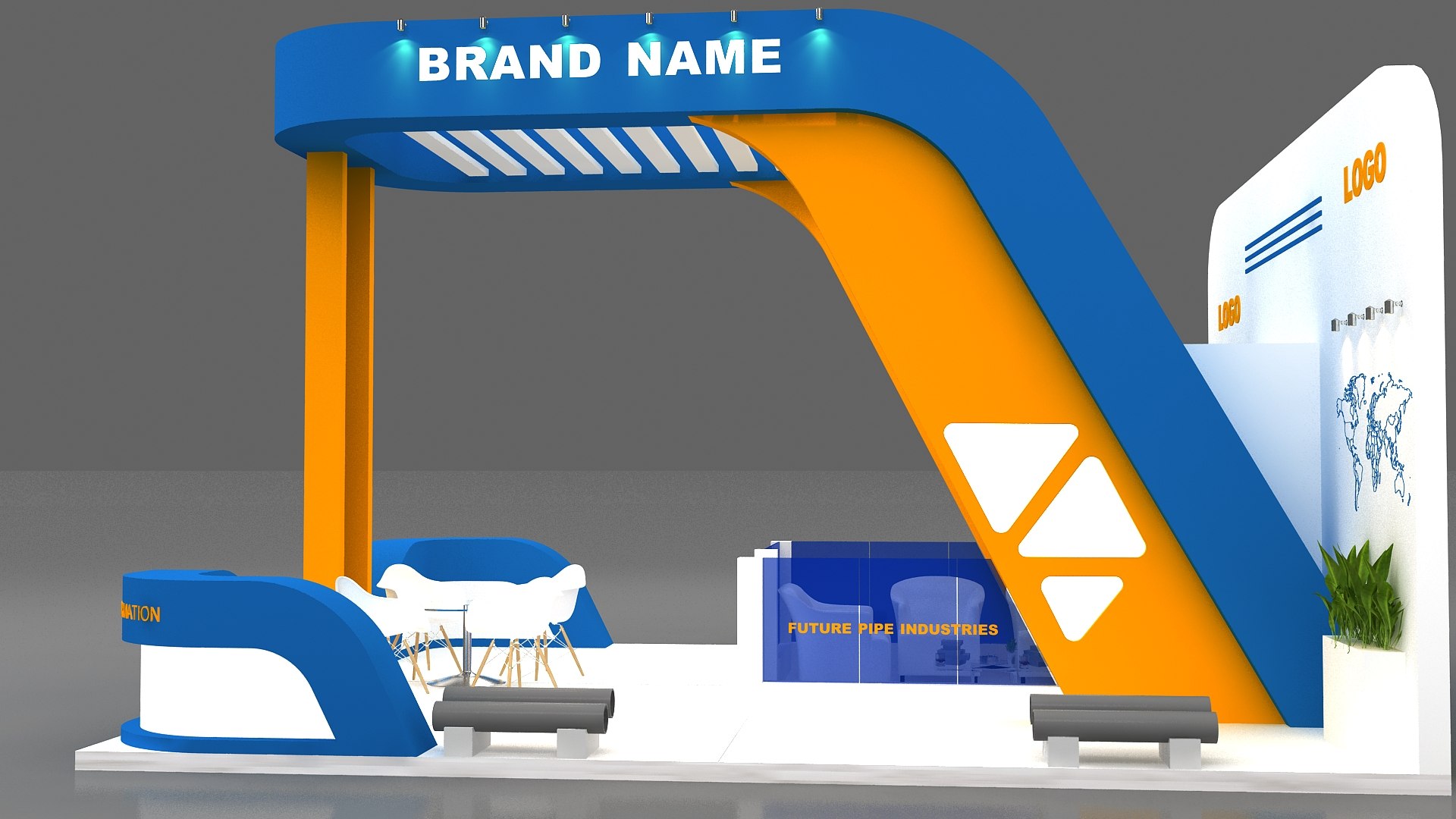 3D Exhibition Design - TurboSquid 2151470