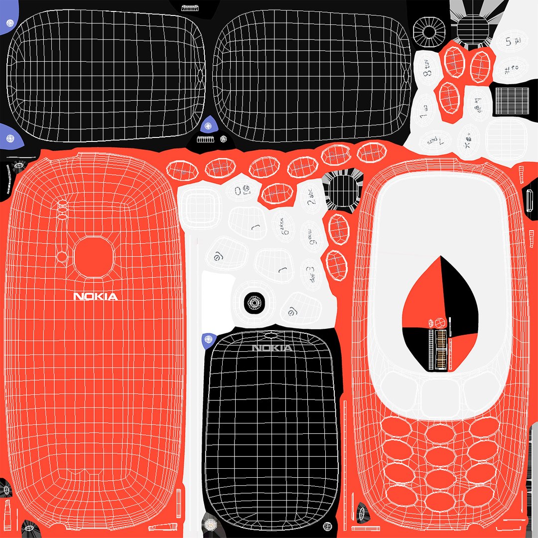 3D Nokia 3310 New Red Model - TurboSquid 2269680