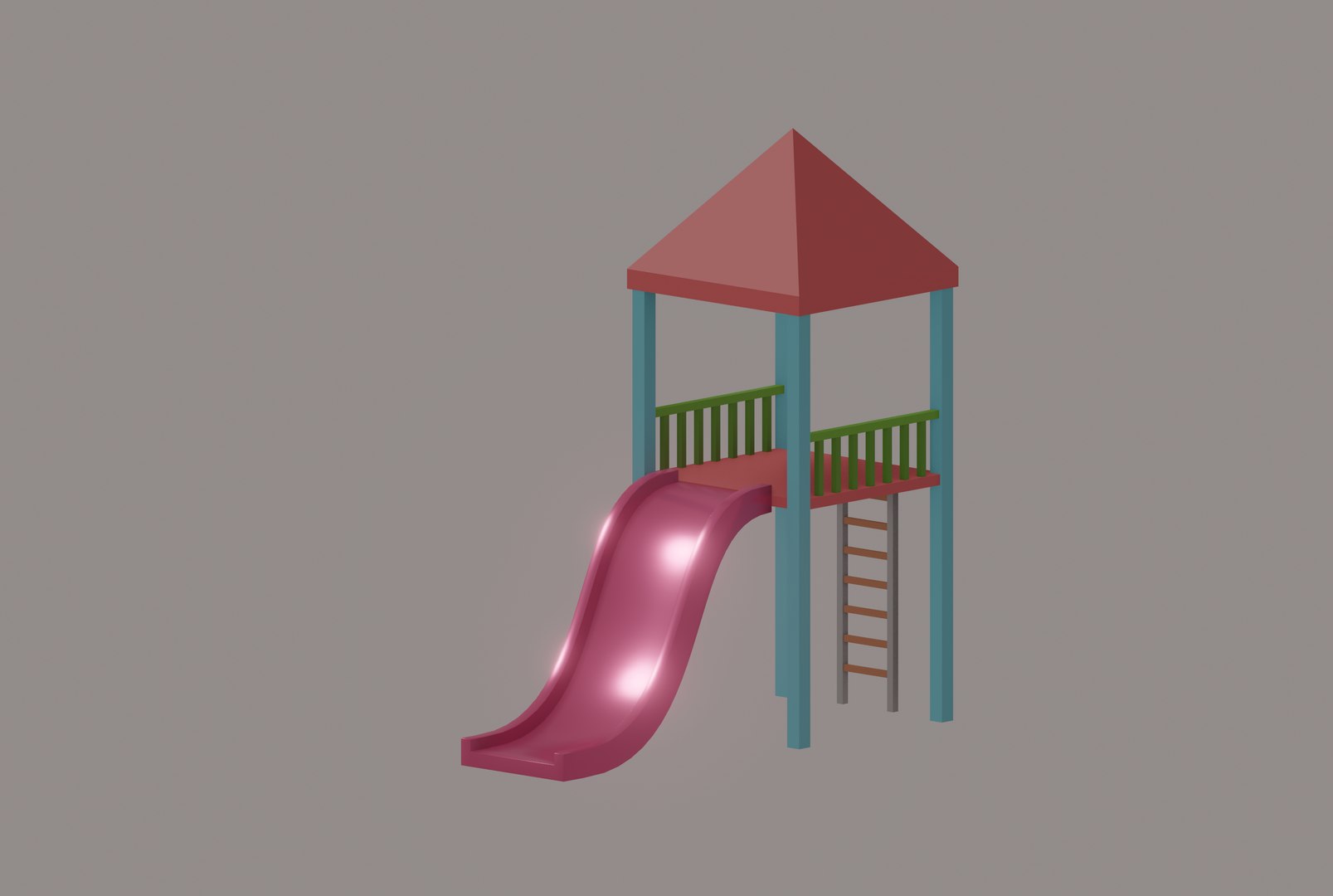 3D Playground Slide House Model - TurboSquid 2058246