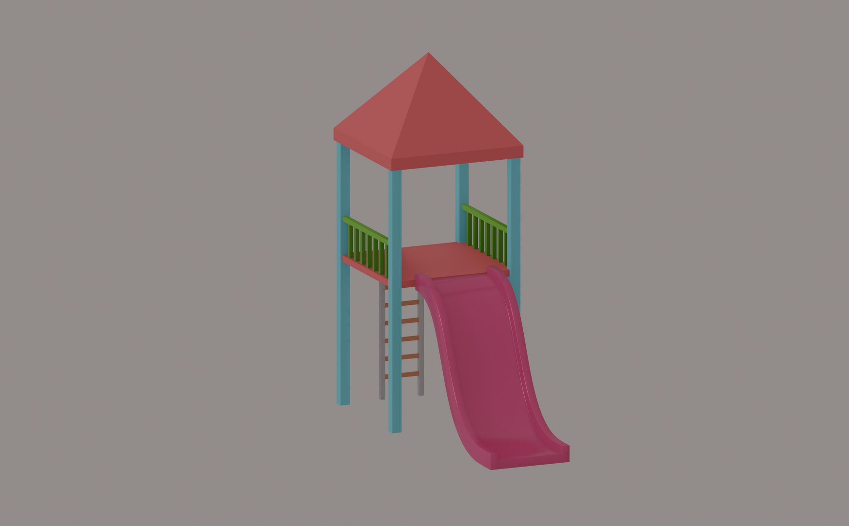 3D Playground Slide House Model - TurboSquid 2058246