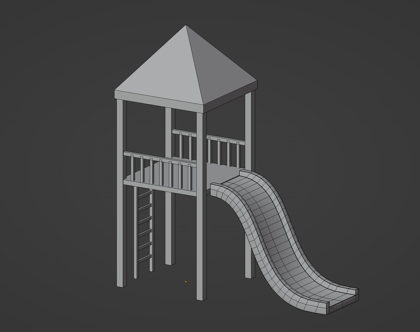 3D Playground Slide House Model - TurboSquid 2058246
