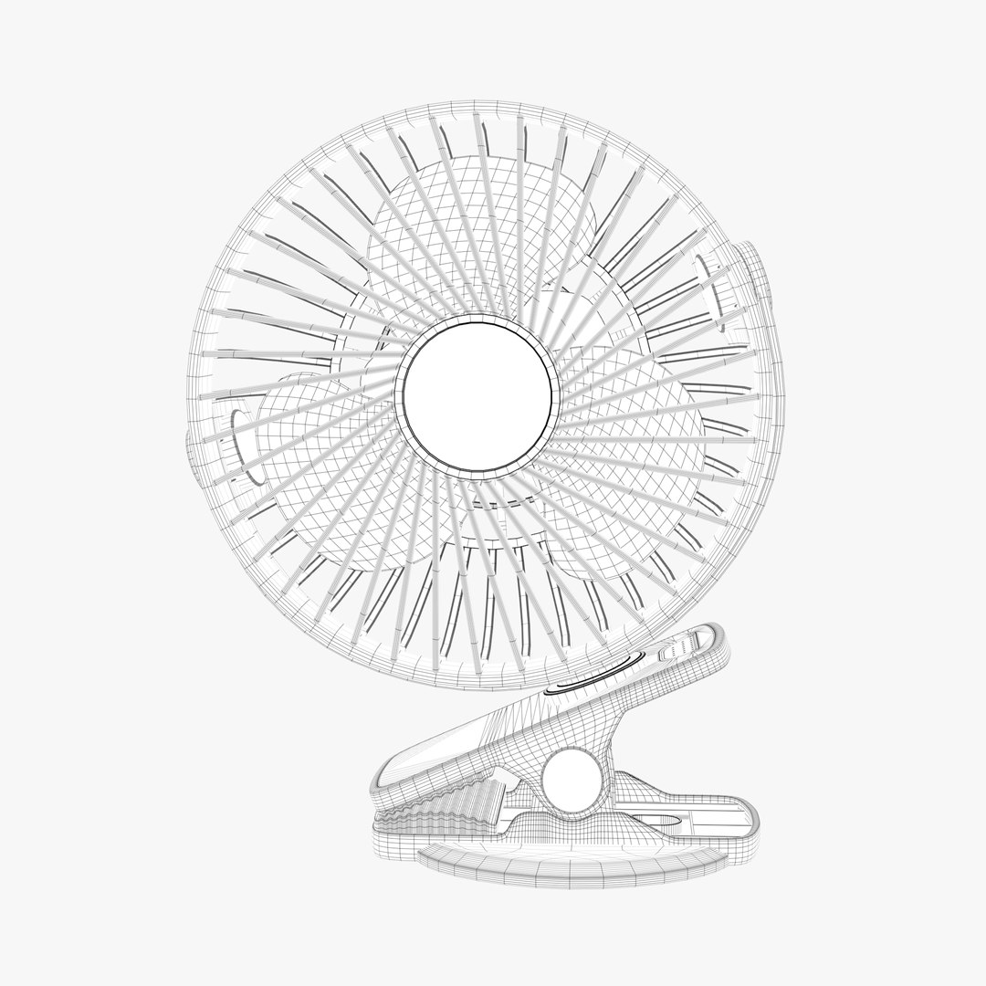 Desk Clip Fan model - TurboSquid 2174417