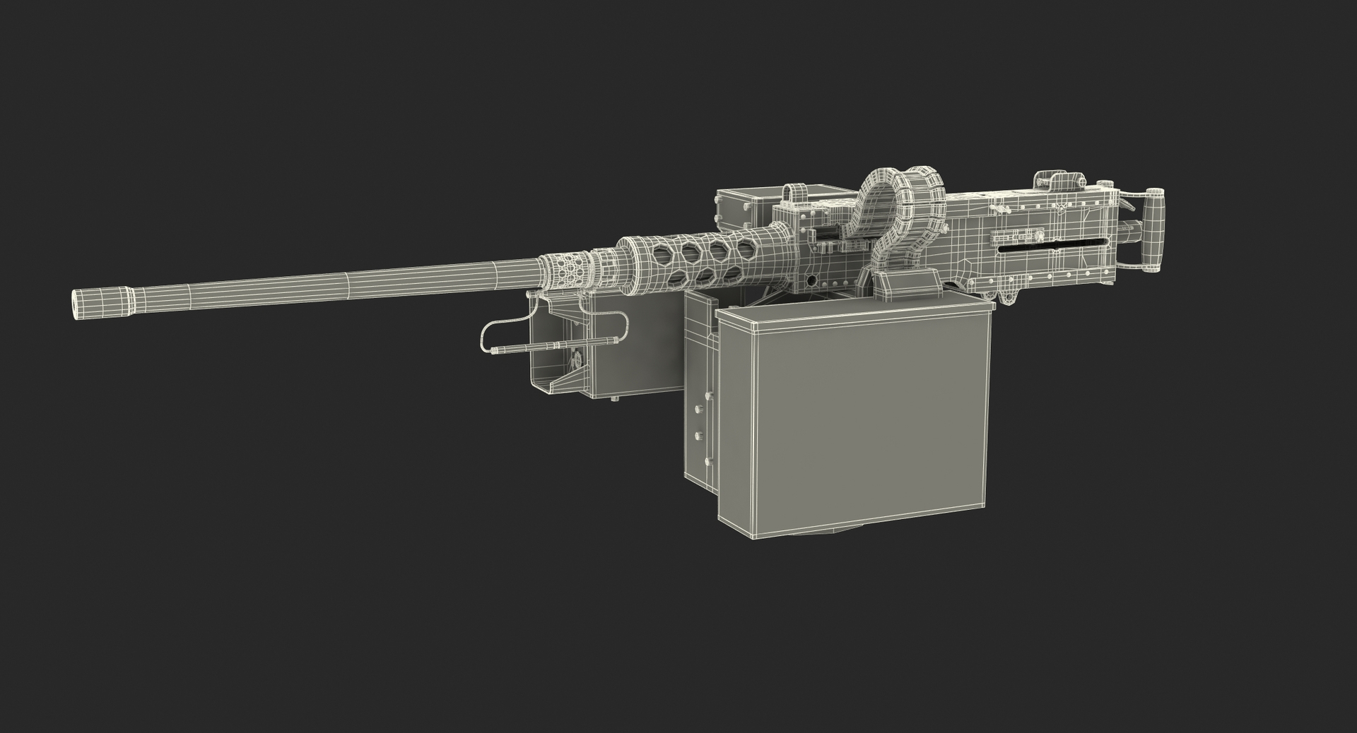 Browning M2 50 Caliber 3D Model - TurboSquid 1355649