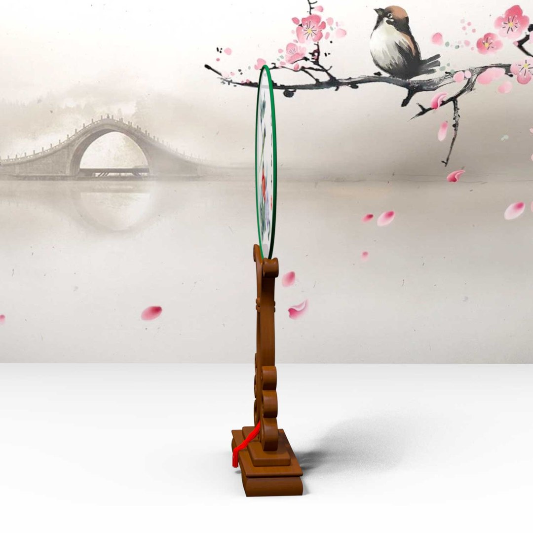 Chinese Traditional Fans Palace 3D Model - TurboSquid 1305207