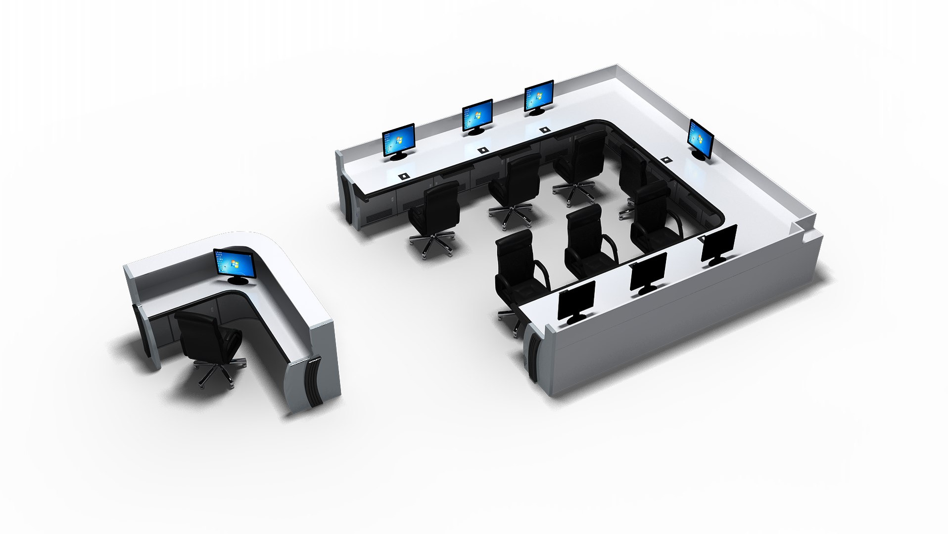 3D Control Desk - TurboSquid 1974320