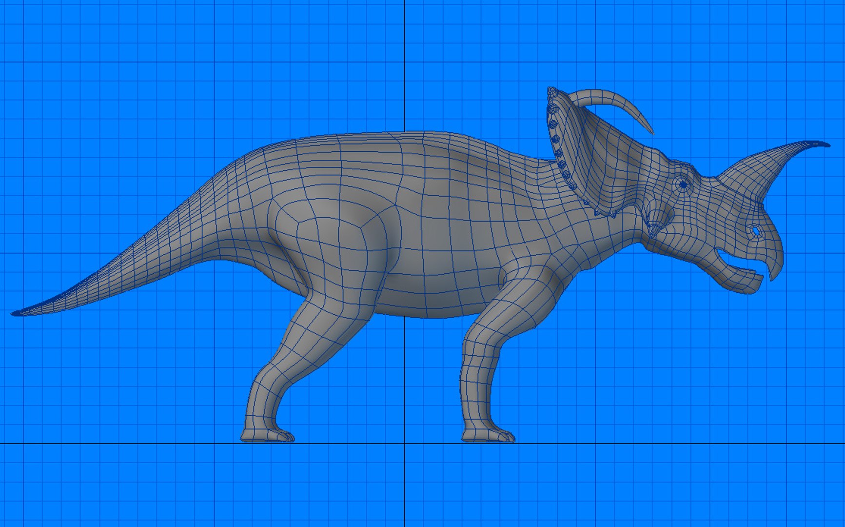 3d Monoclonius Dinosaur Model