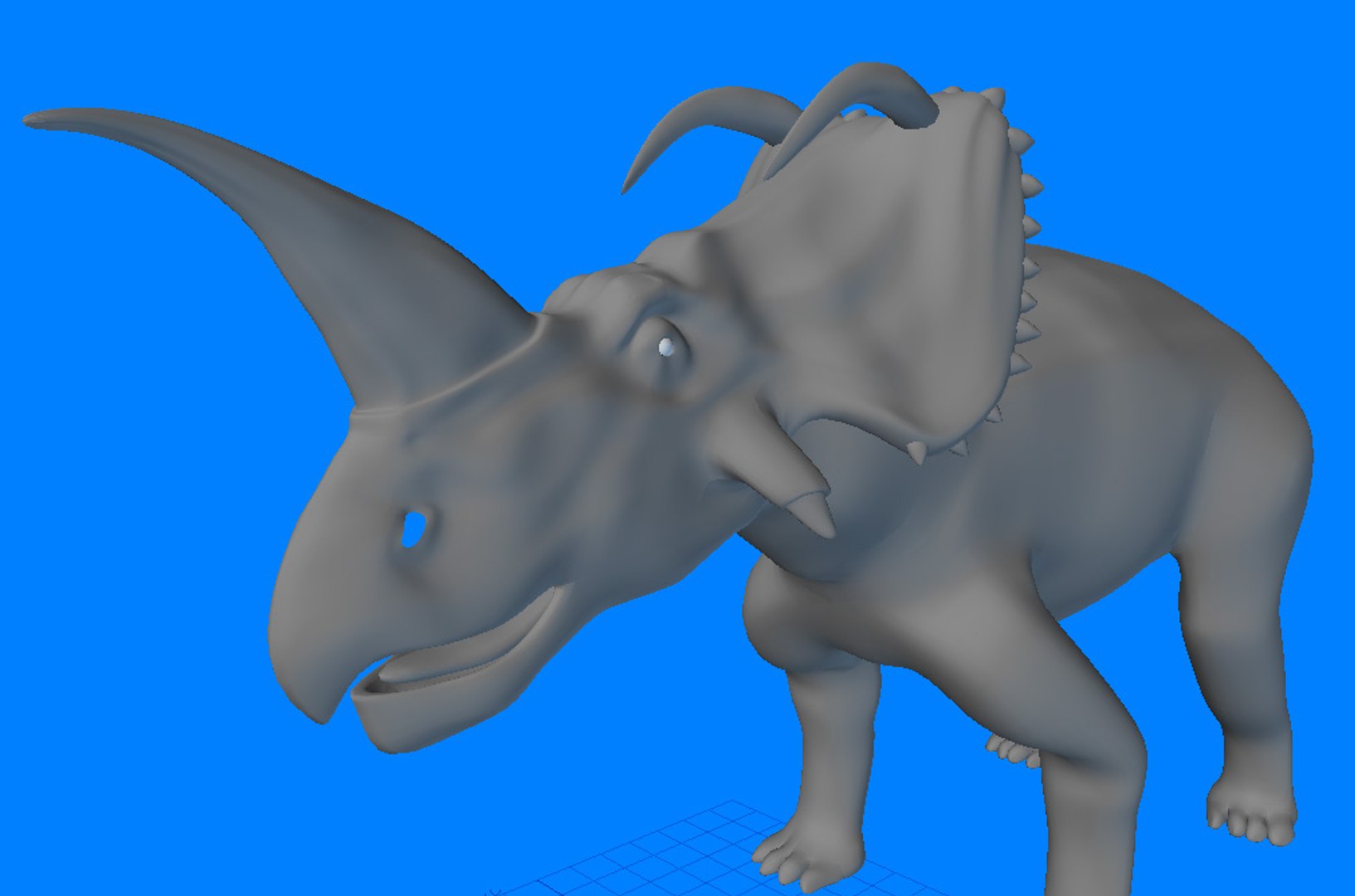 3d Monoclonius Dinosaur Model