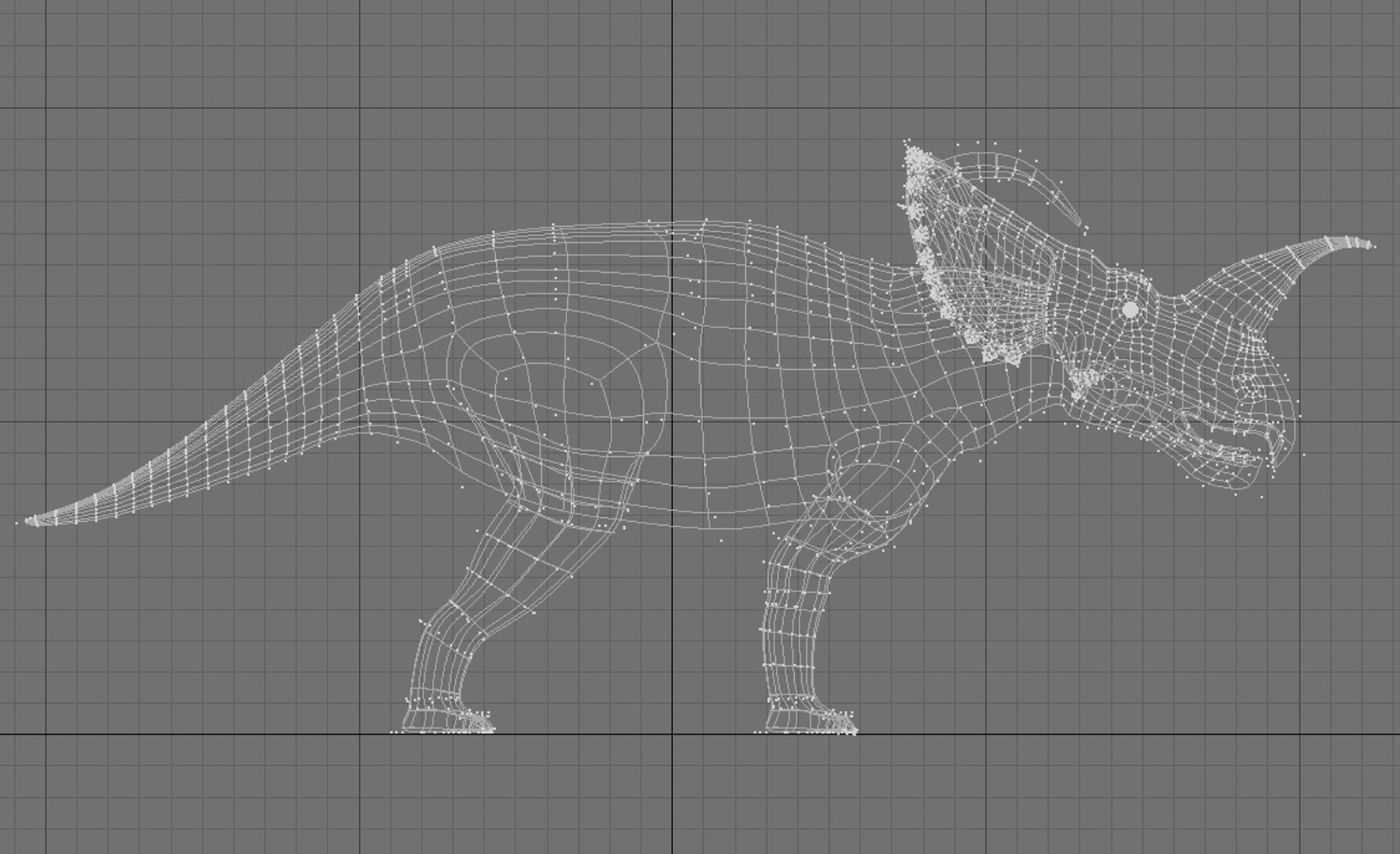 3d Monoclonius Dinosaur Model