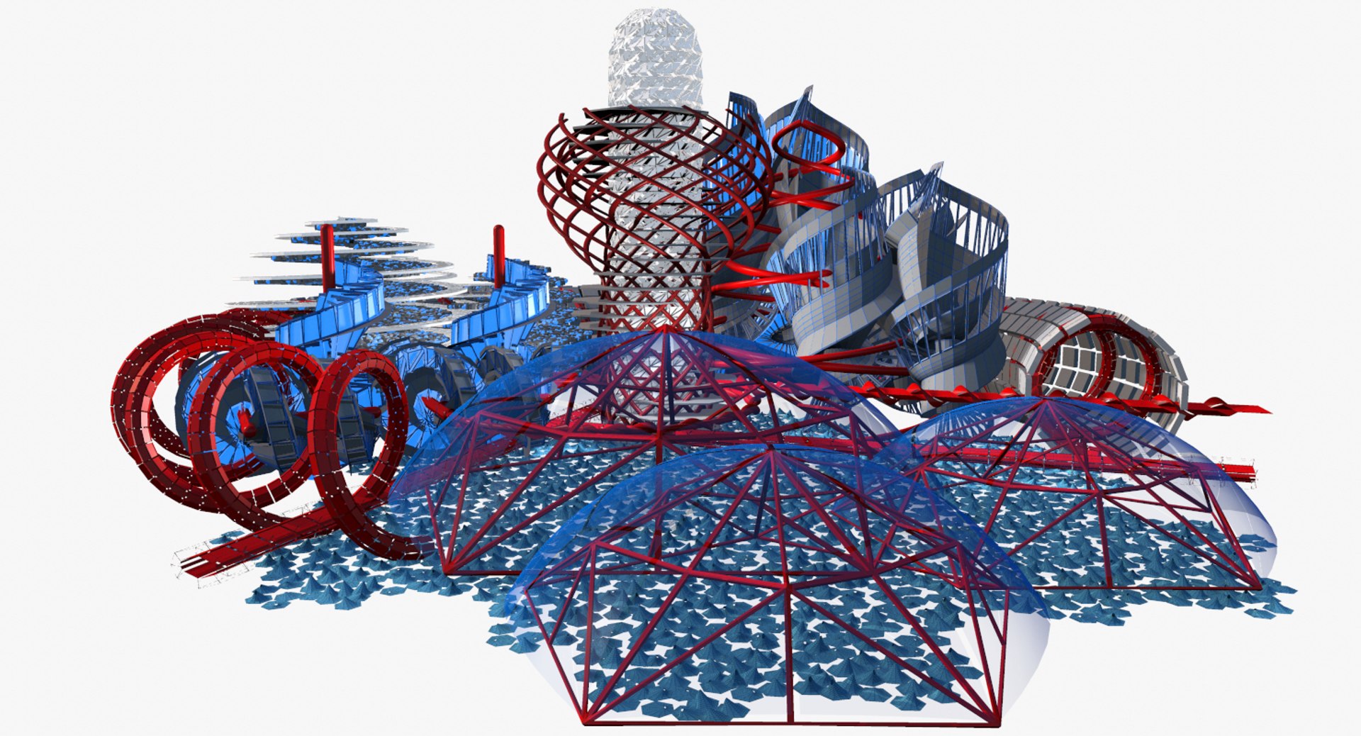 3d Model Futuristic Townscapes